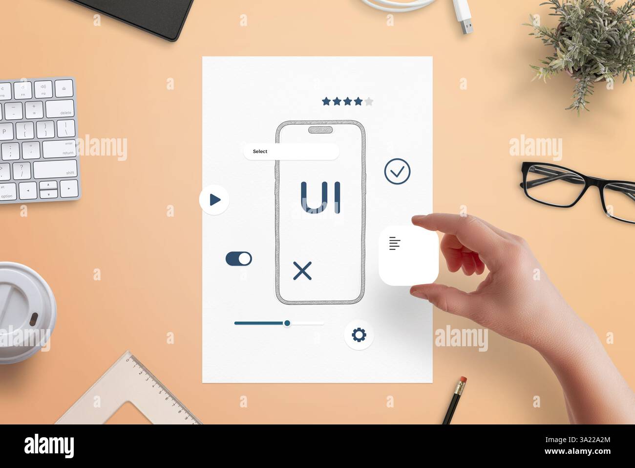 Interactive ux ui brainstorming hi-res stock photography and images - Alamy