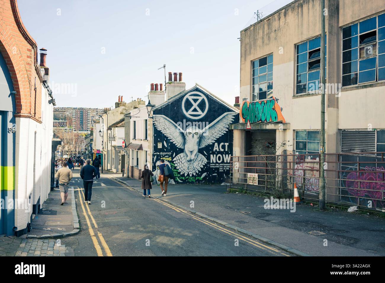 Urban street graffiti owl hi-res stock photography and images - Alamy