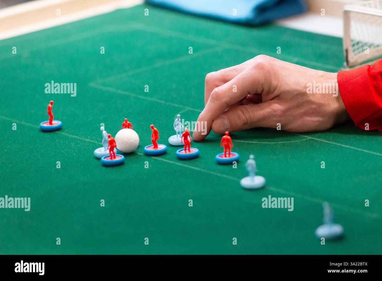 Person Playing Subbuteo Table Football Stock Photo - Alamy