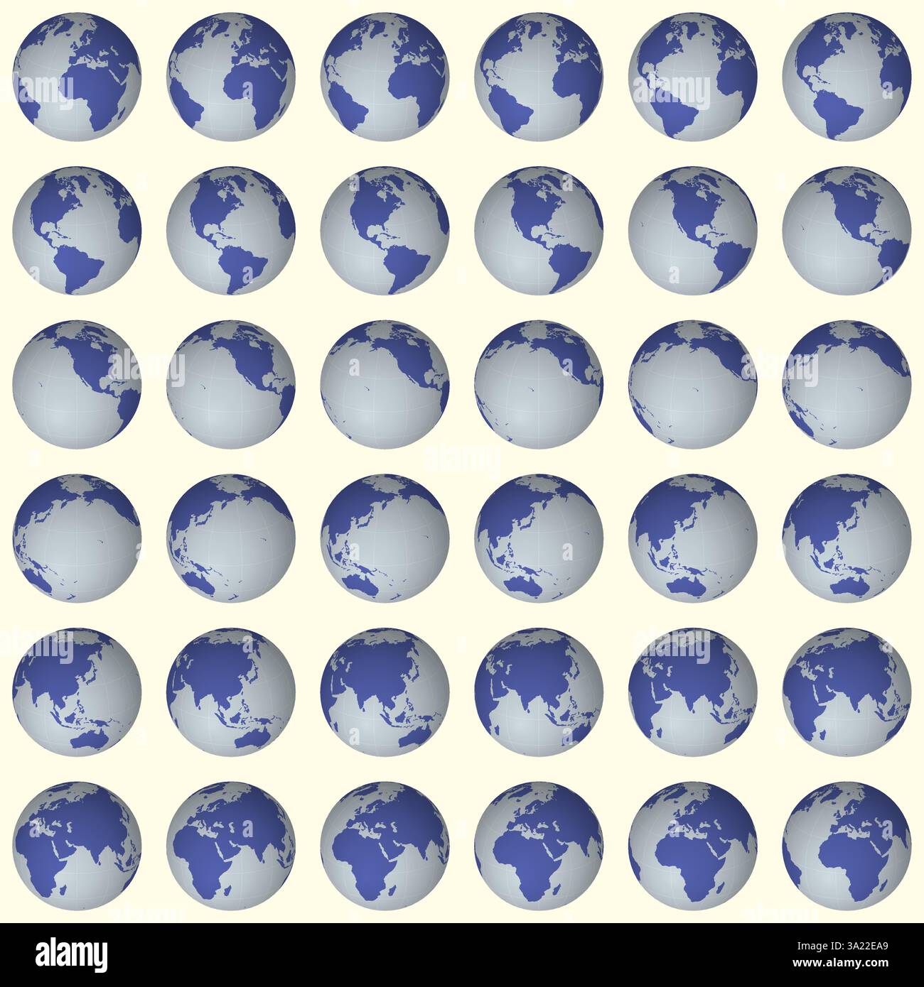 Orbital view of a planet model Stock Vector Images - Alamy