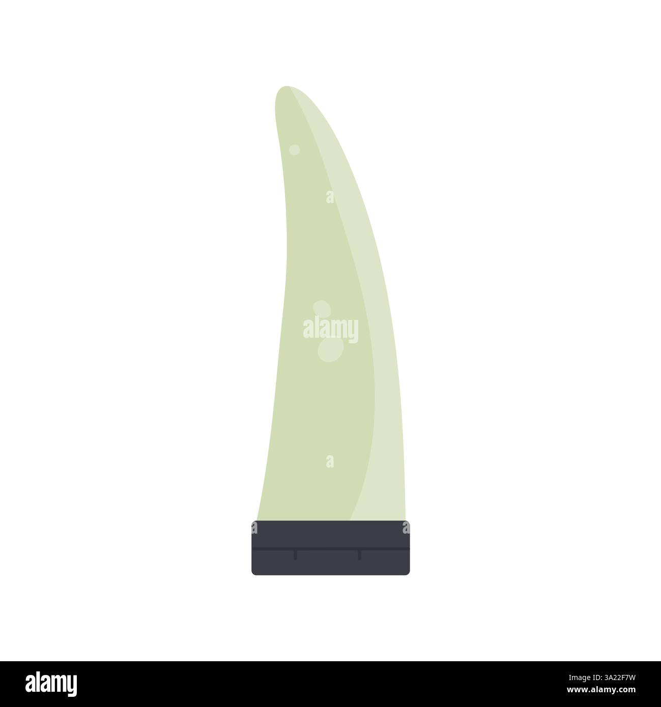 A beautifully minimalist green horn graphic design elegantly presented ...