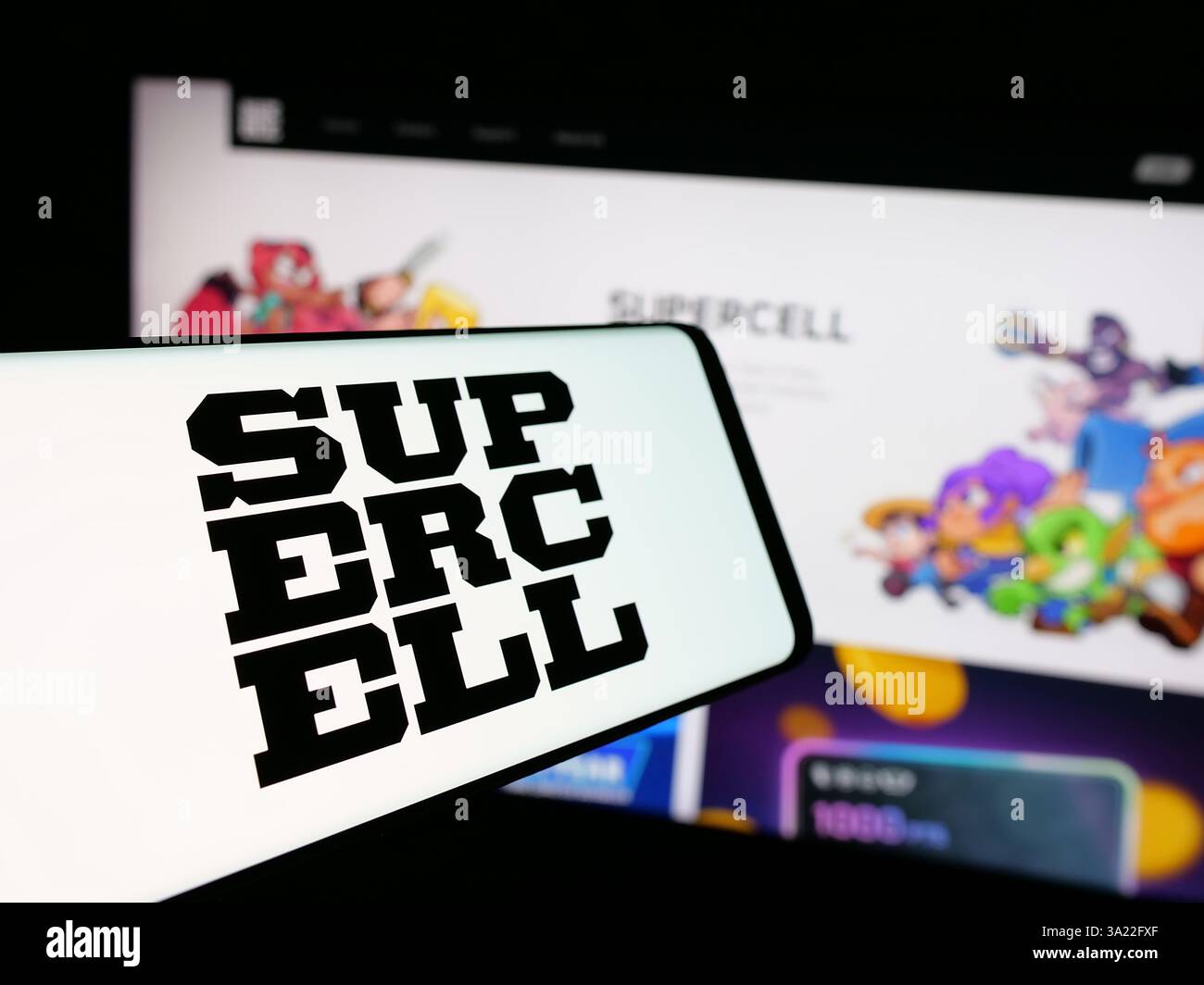 In this photo illustration, a mobile phone with the logo of Finnish ...