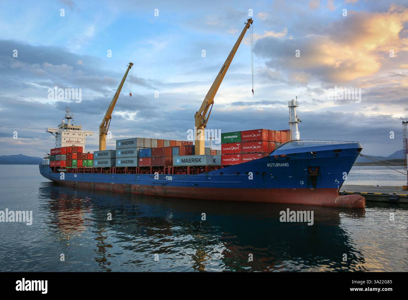 File pic: 11th Mar 2025. Container ship loaded with containers in the ...