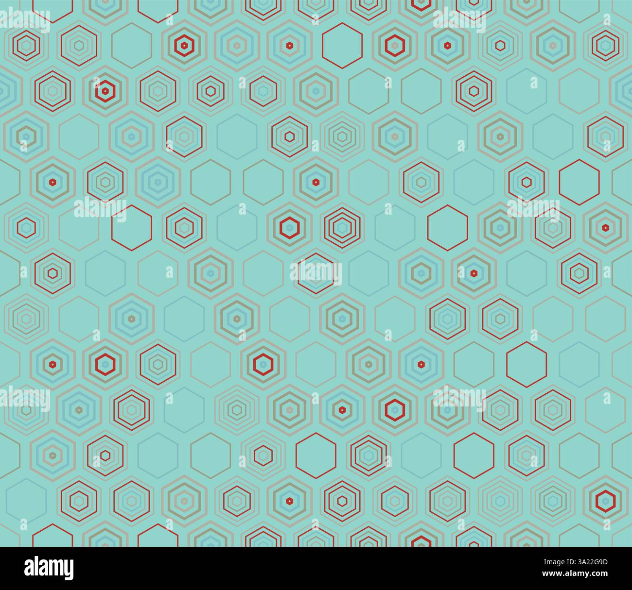 Mosaic background. Geometric shapes of varied style and color. Hexagon pattern. Tileable pattern ...