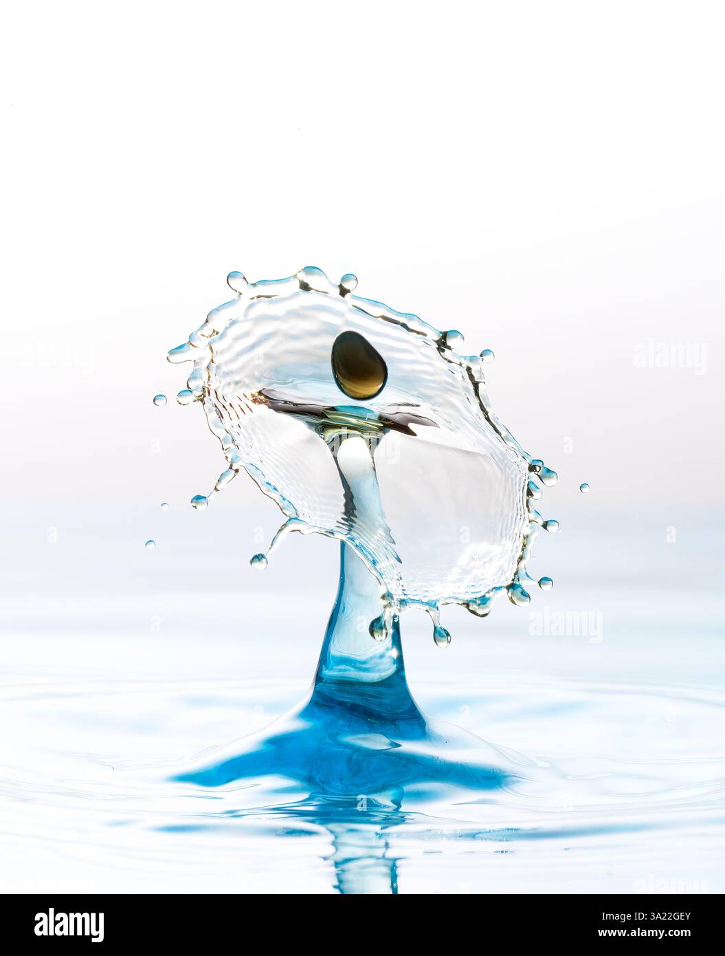 Funky looking images of two water droplets colliding making unusual ...