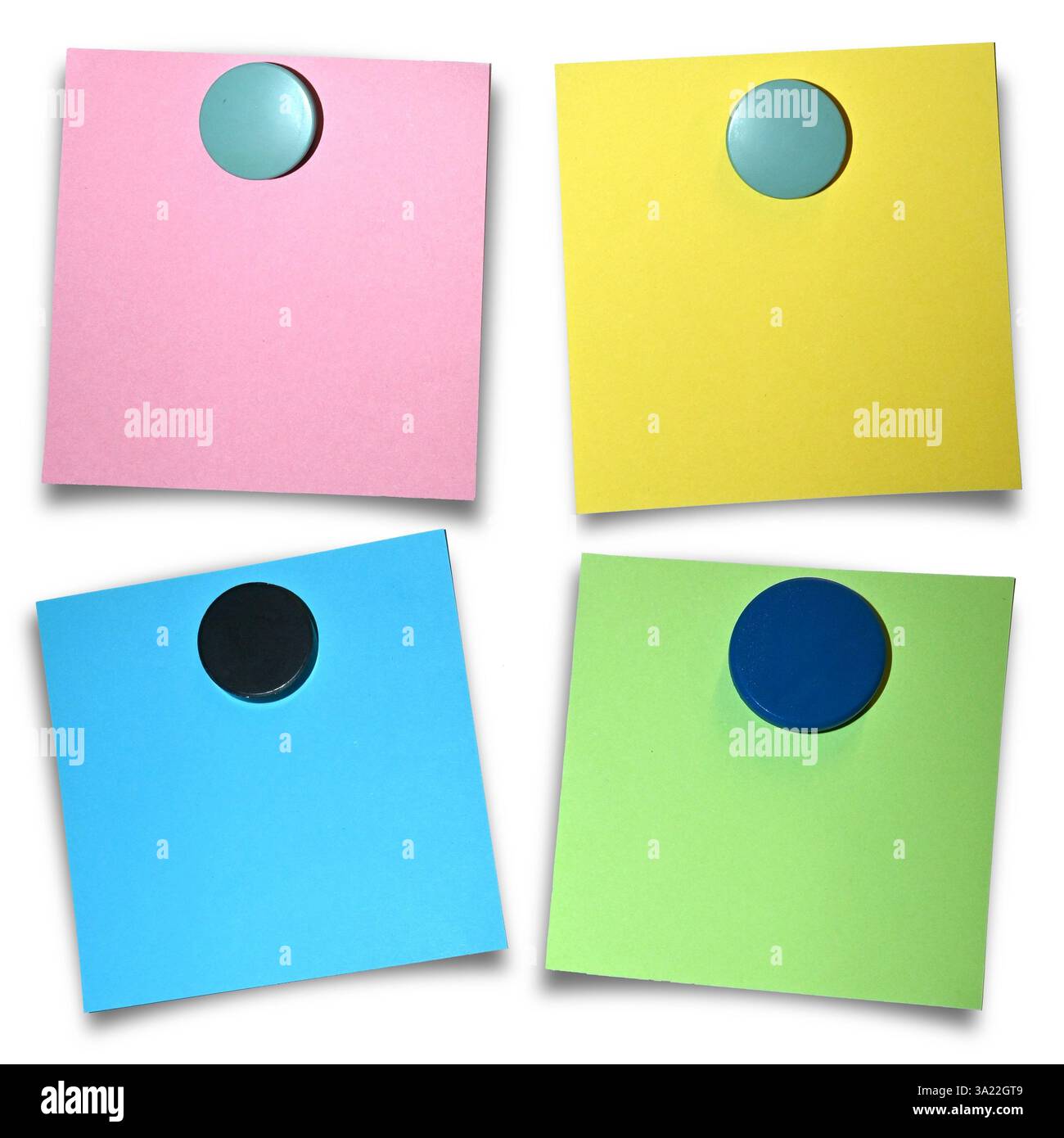 Office whiteboard sticky notes Cut Out Stock Images & Pictures - Alamy