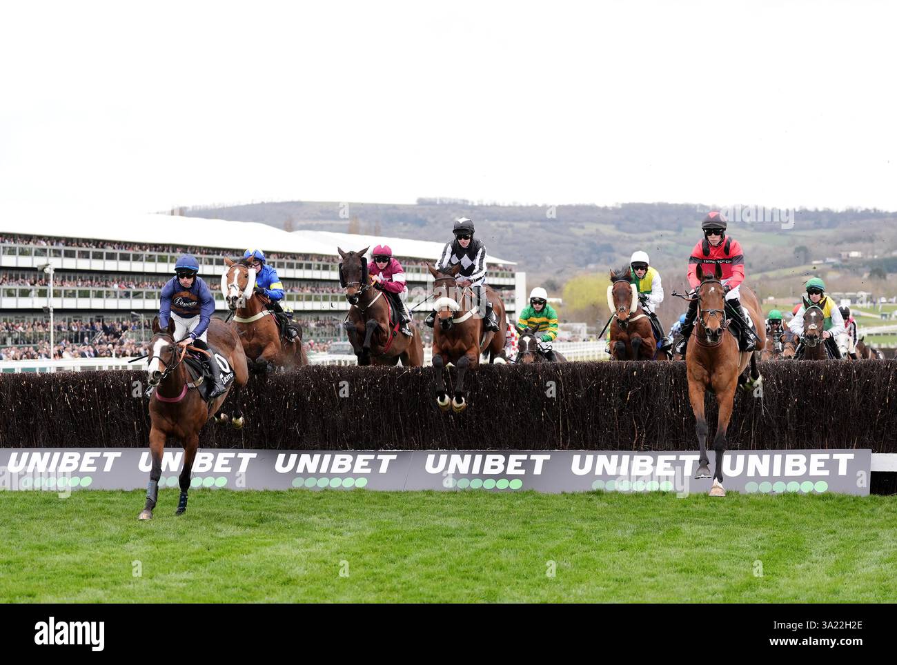Myretown ridden by Patrick Wadge (right) on their way to winning the ...