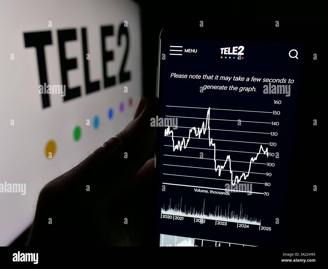 Germany. 14th Jan, 2025. In this photo illustration, a cellphone with the webpage of Swedish ...