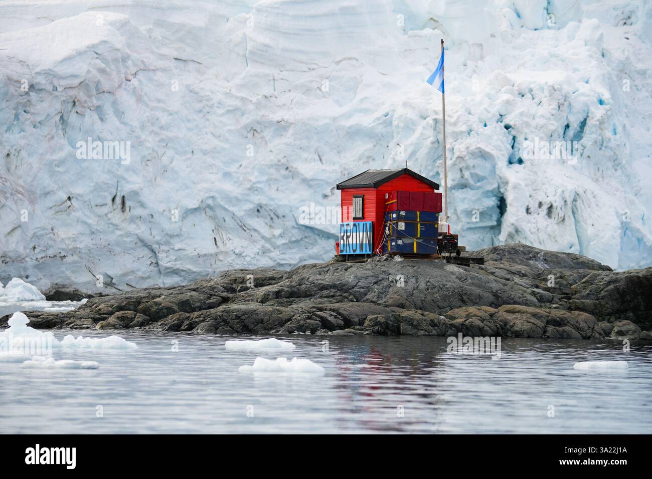 Almirante Brown Station aka Base Brown, an Argentine Antarctic base and ...