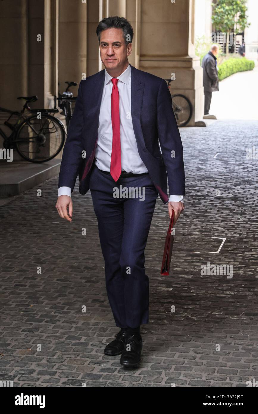 London, UK. 11th Mar, 2025. Ed Miliband, Secretary of State for Energy ...