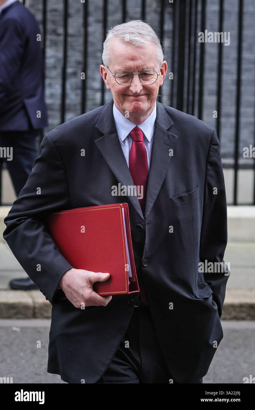 London, UK. 11th Mar, 2025. Hilary Benn, Northern Ireland Secretary, MP ...