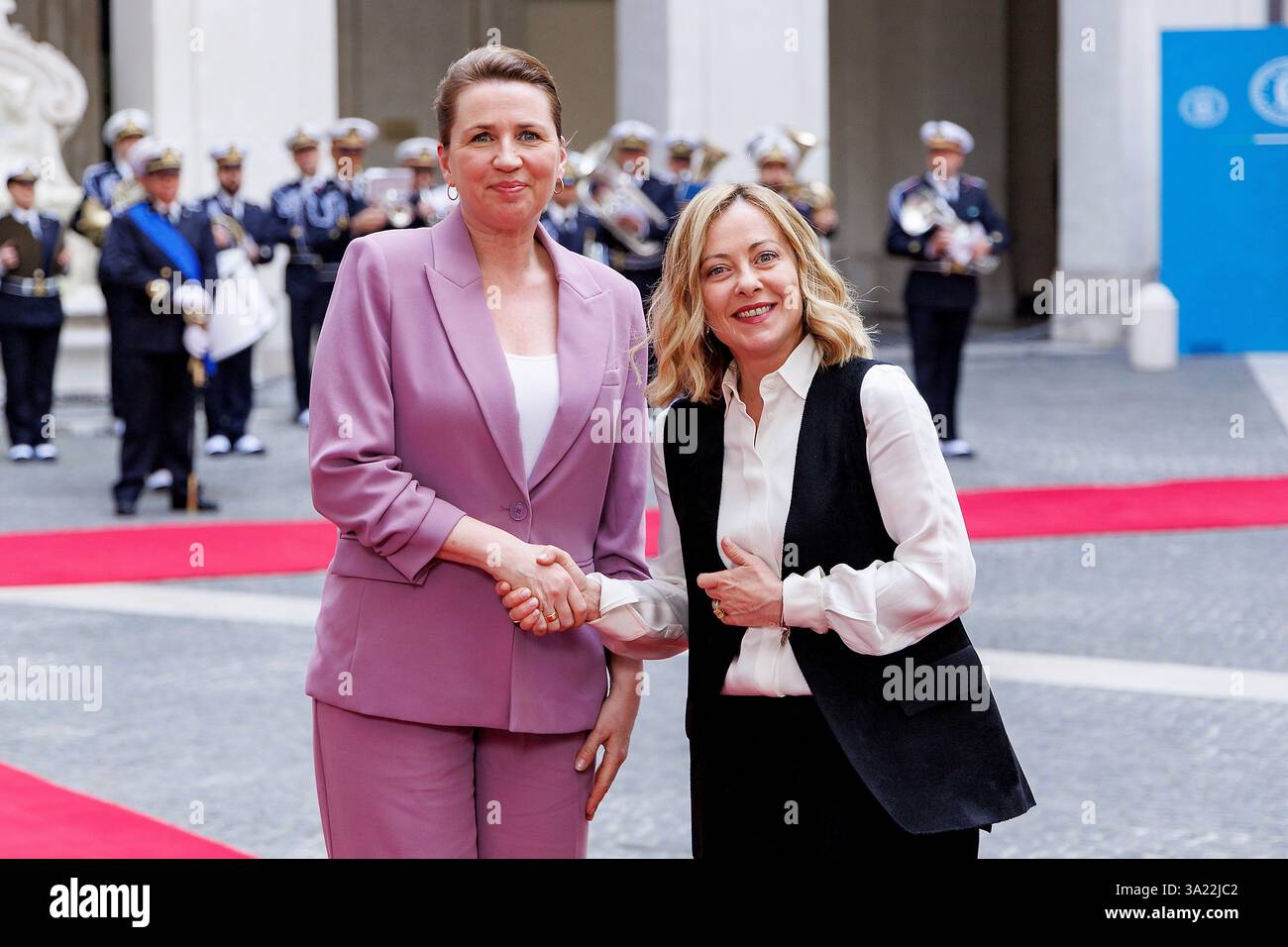 Roma, Italia. 11th Mar, 2025. La presidente del Consiglio Giorgia ...