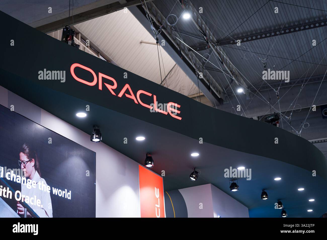 Barcelona, Spain - 4 March 2025: The logo of American telco company ...