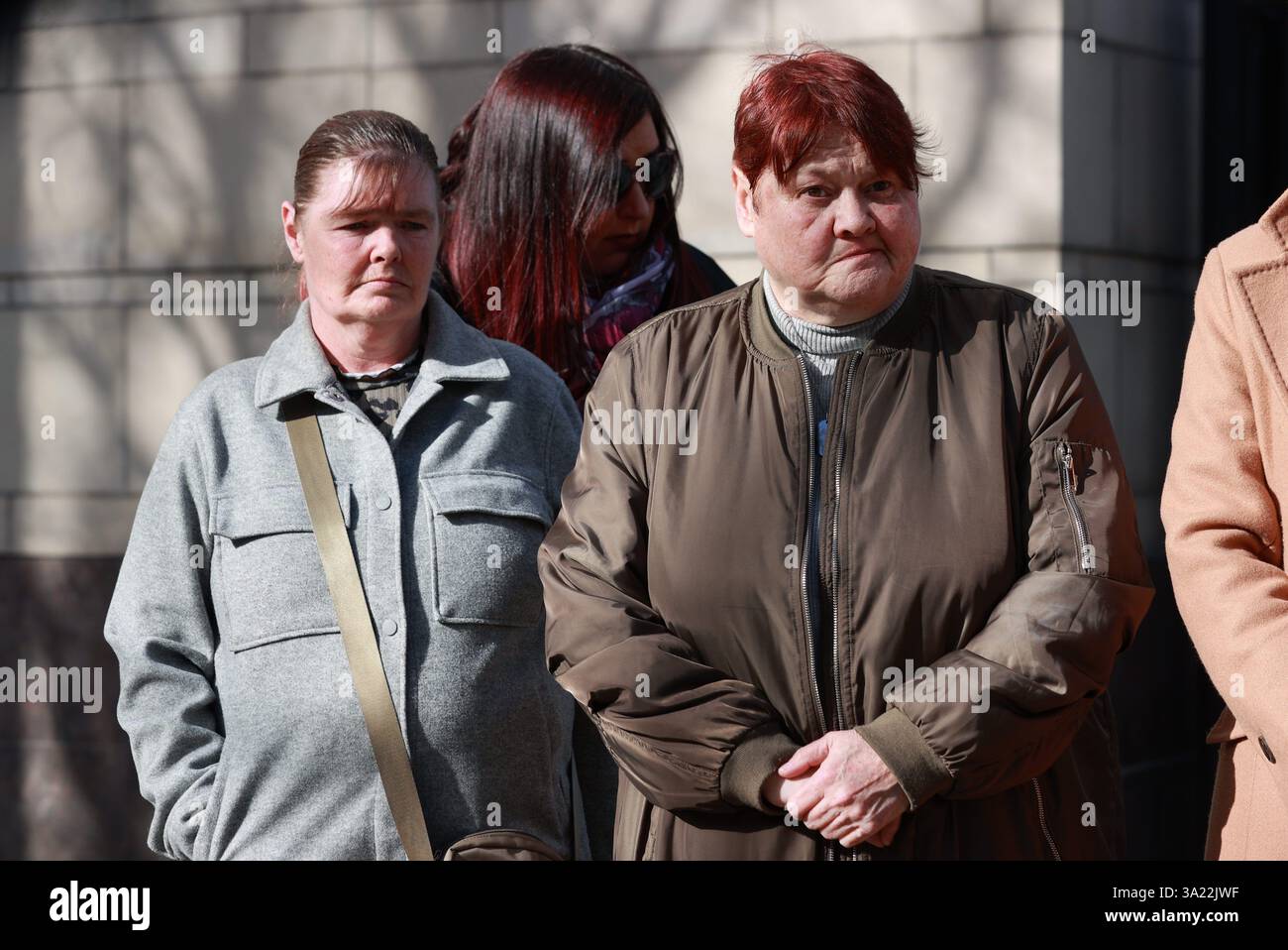 Pam Shearer (right) the biological mother of 25-year-old Denis Shearer ...