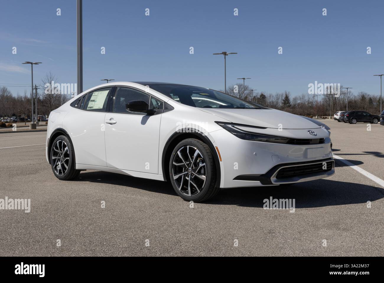 Noblesville - March 9, 2025: Toyota Prius Prime XSE Premium display ...