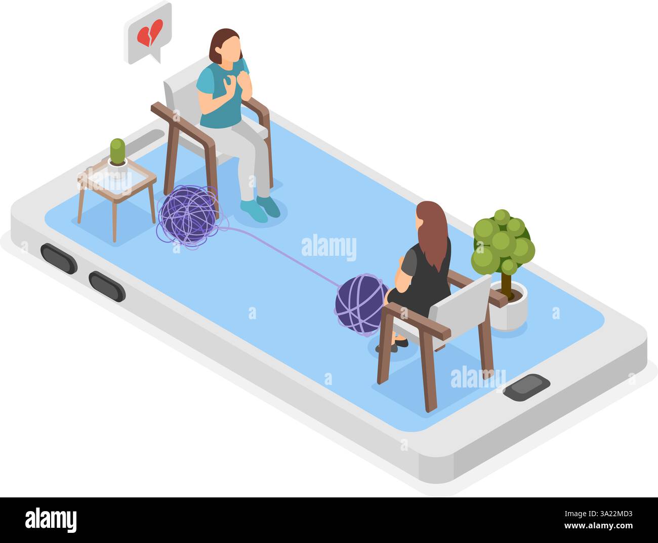 Online therapy with psychologist. Woman talk with professional about ...