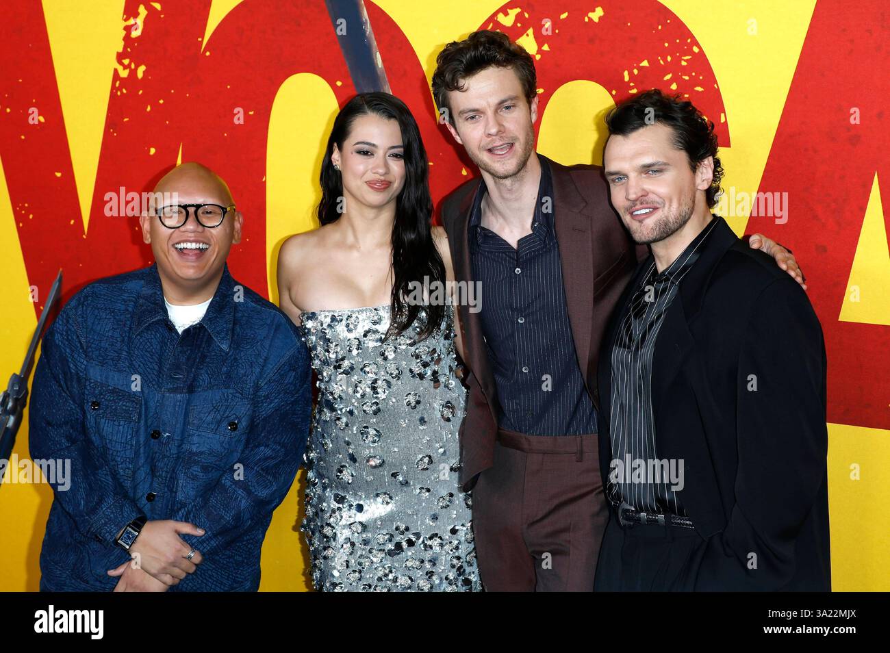 Jacob Batalon, Amber Midthunder, Jack Quaid und Ray Nicholson bei der ...