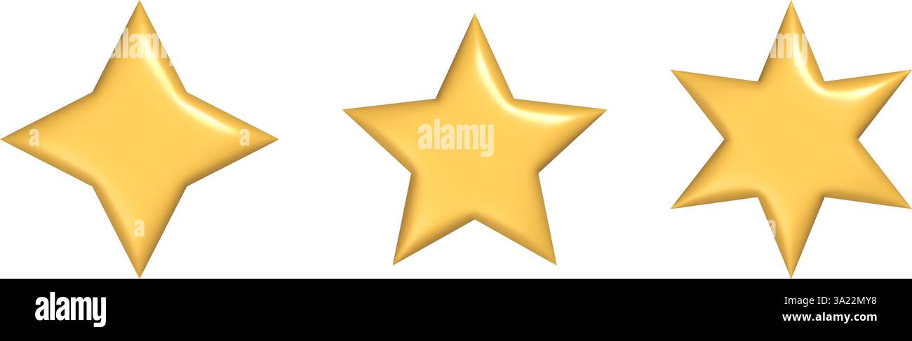 vector stars of various shapes isolated. Vector illustration Stock ...