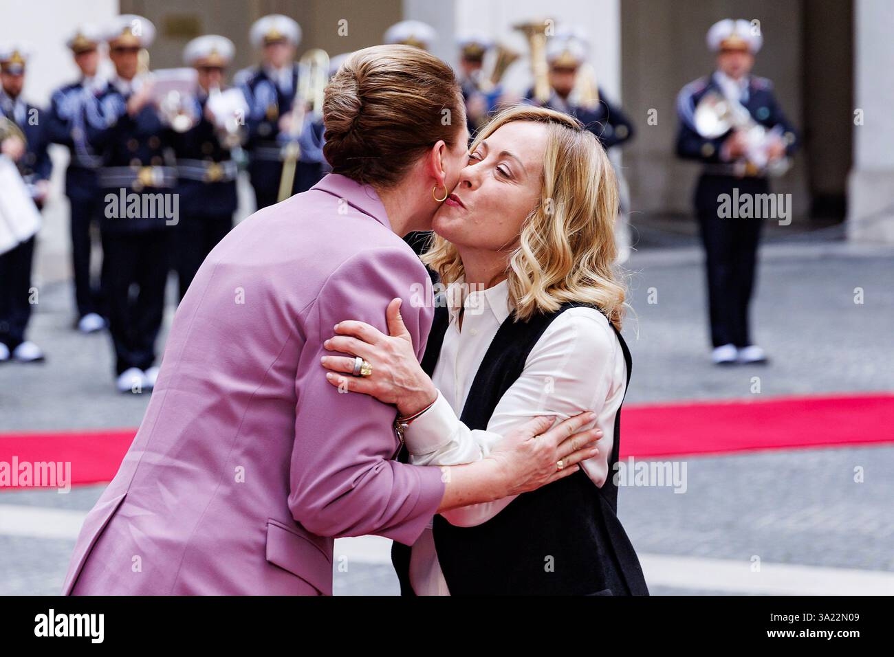 Roma, Italia. 11th Mar, 2025. La presidente del Consiglio Giorgia ...