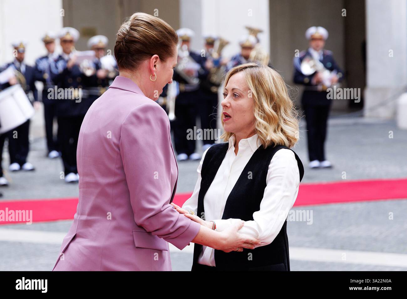 Roma, Italia. 11th Mar, 2025. La presidente del Consiglio Giorgia ...
