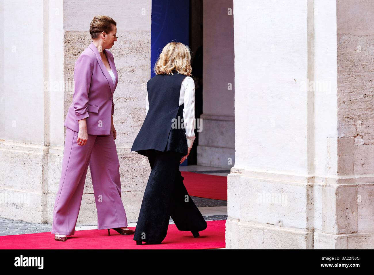 Roma, Italia. 11th Mar, 2025. La presidente del Consiglio Giorgia ...