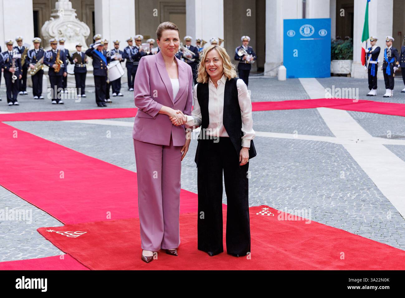 Roma, Italia. 11th Mar, 2025. La presidente del Consiglio Giorgia ...