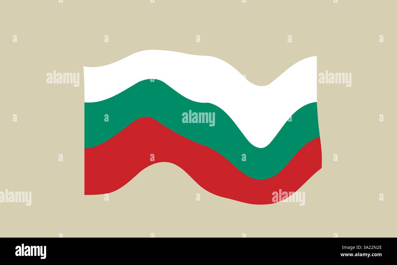 Flag of Bulgaria. Bulgarian national symbol in official colors ...