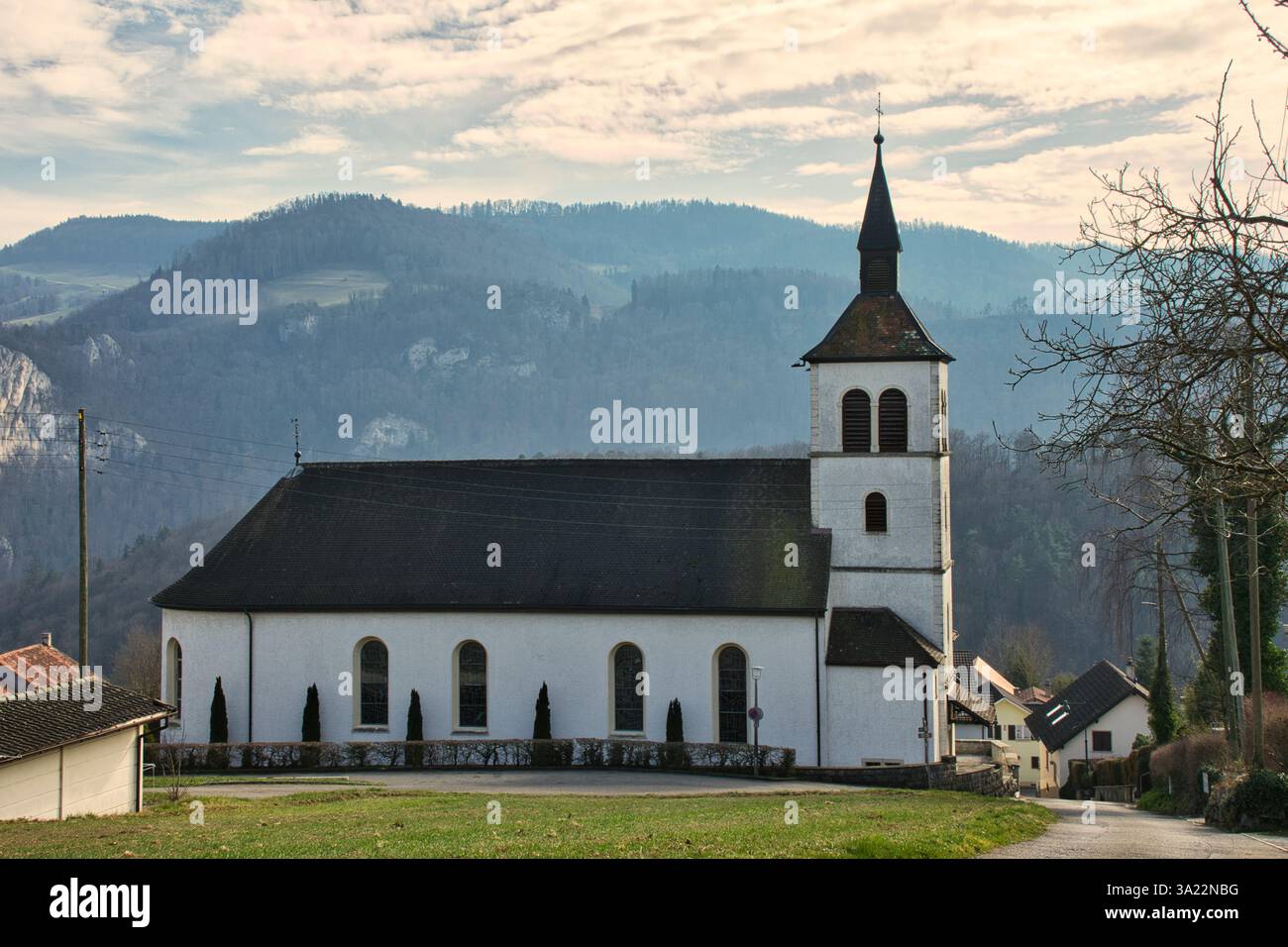 Switzerland, Baselland, Laufen District, Laufental, Liesberg, Liesberg ...