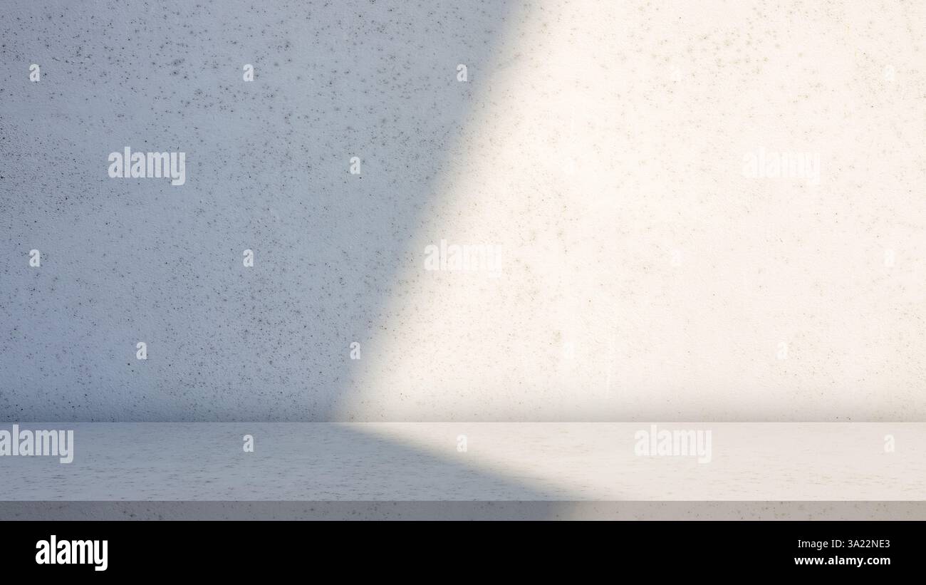 Grey Stucco Wall Texture Background with Light Beam and Shadow ...