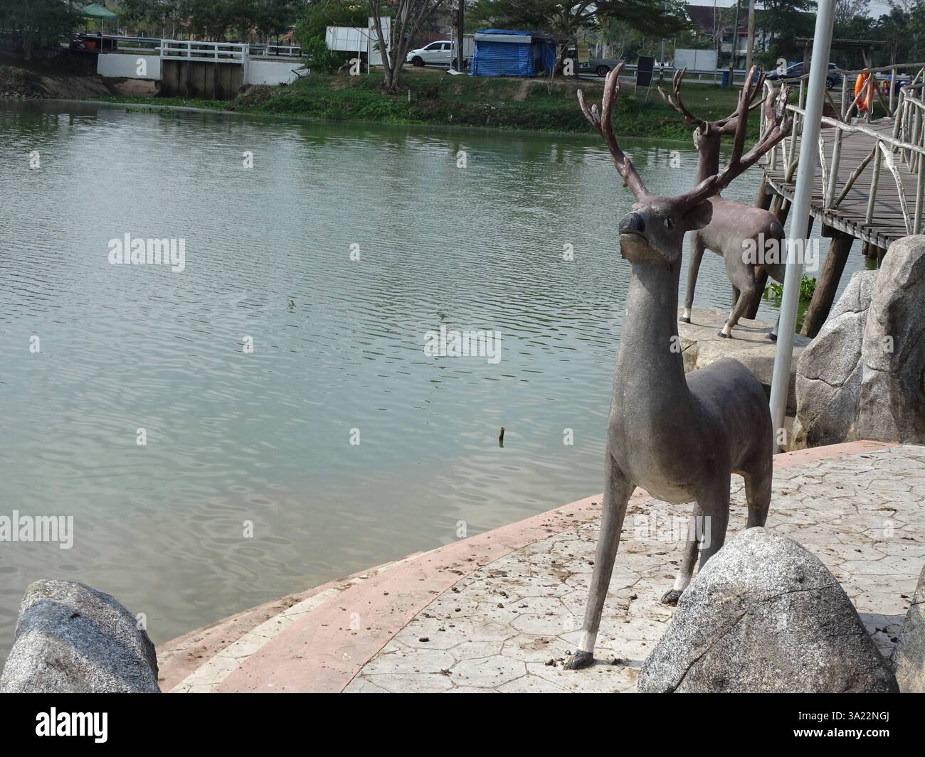 Suspension Bridge, Reservat, Wildtiere, Rehe, Hirsche, Chumphon ...