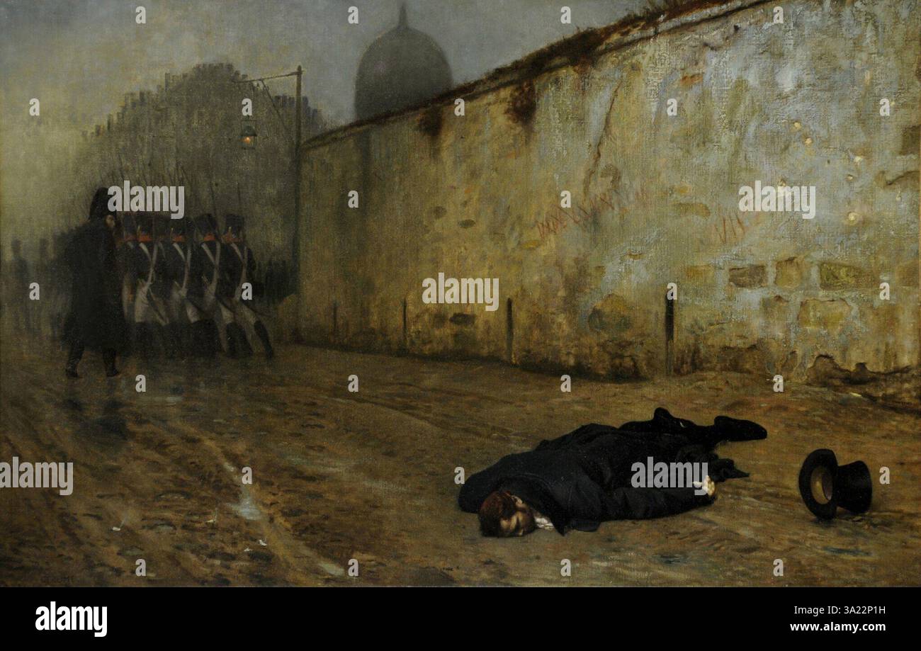 The Execution of Marshal Ney (1868), by Jean-Leon Gérôme. It depicts ...