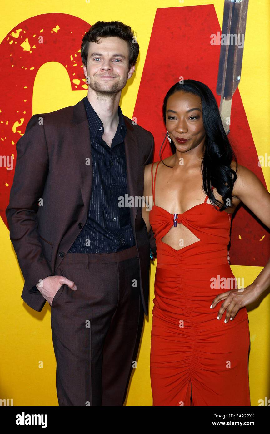 Jack Quaid und Betty Gabriel bei der Premiere des Kinofilms 'Novocaine ...