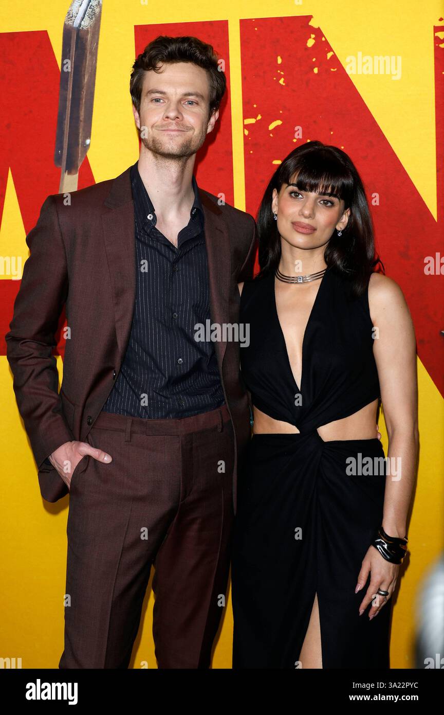 Jack Quaid und Claudia Doumit bei der Premiere des Kinofilms 'Novocaine ...