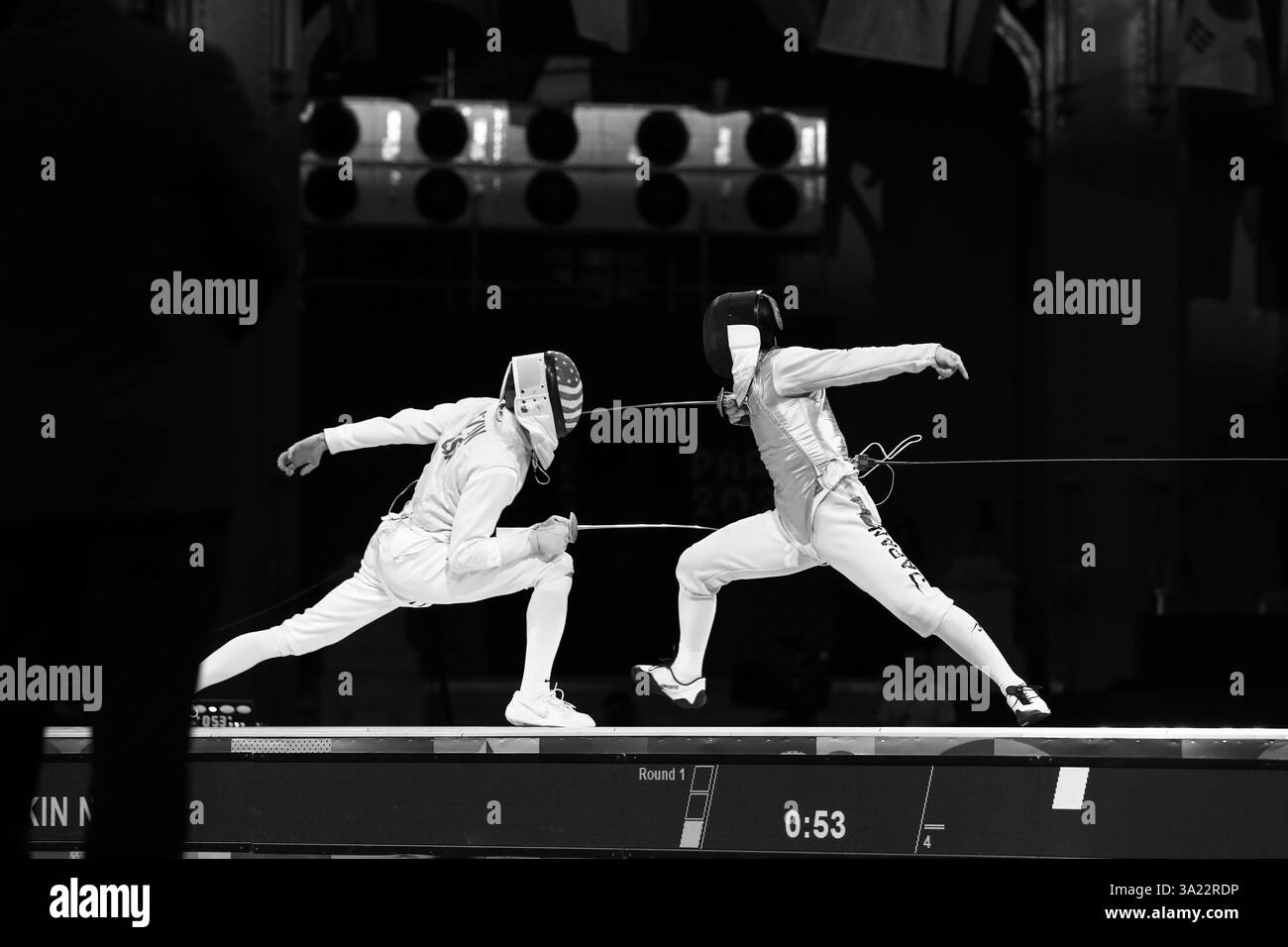 July 29th, 2024 - Paris, France: Nick Itkin of United States (left) and ...