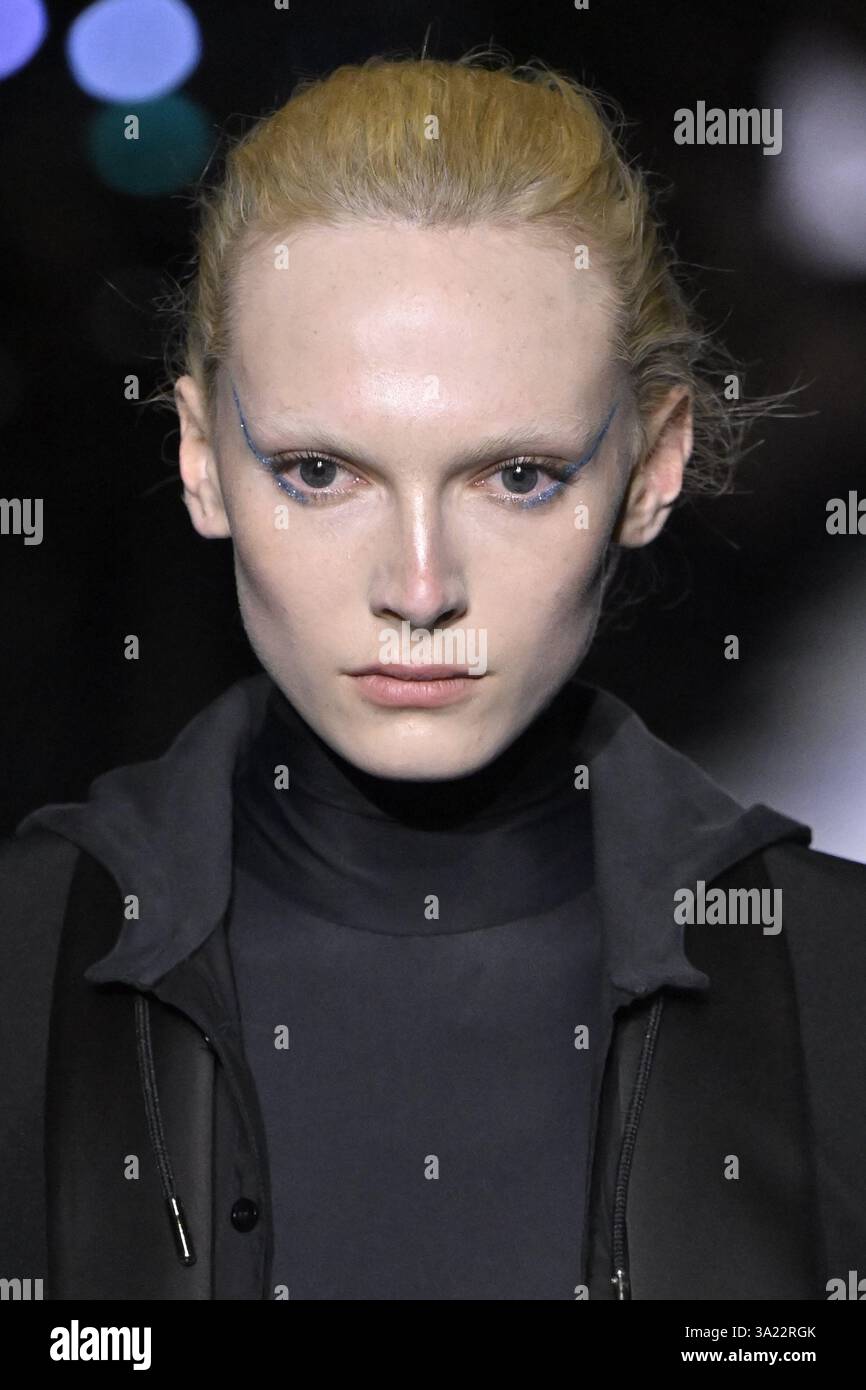 Paris, France. 09th Mar, 2025. Model Alex Consani is seen on the ...