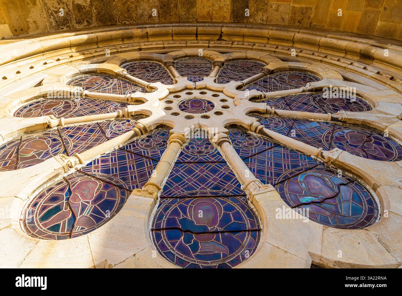 Exterior stained glass facade of the Cathedral of Saint Mary Major also ...