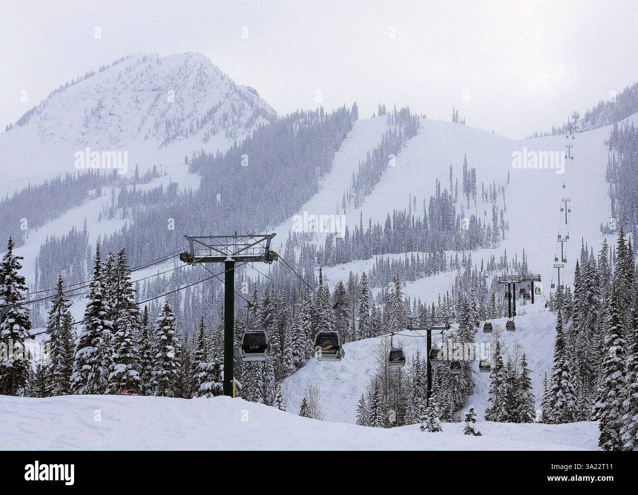 Golden, Canada. 25th Feb, 2009. The Golden Eagle Express gondola at ...