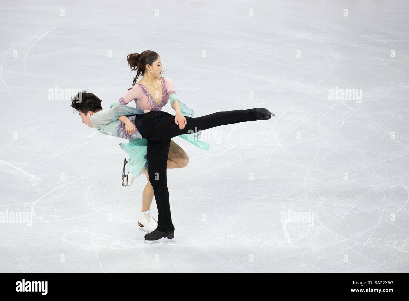 Zixi Xiao and Linghao He (CHN), Feb 22, 2025 - Figure Skating : Ice ...
