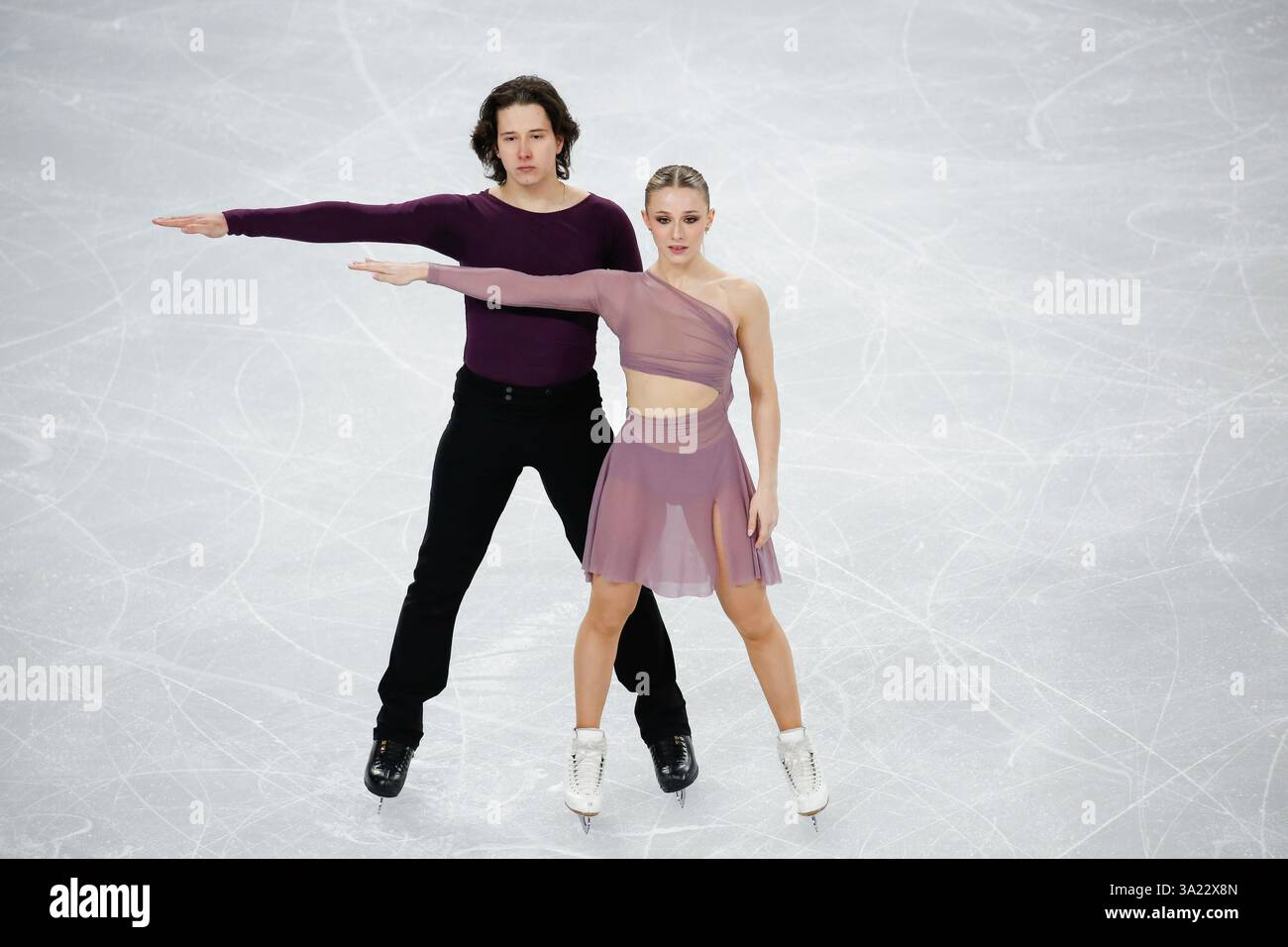 Seoul, South Korea. 22nd Feb, 2025. Emilea Zingas and Vadym Kolesnik ...