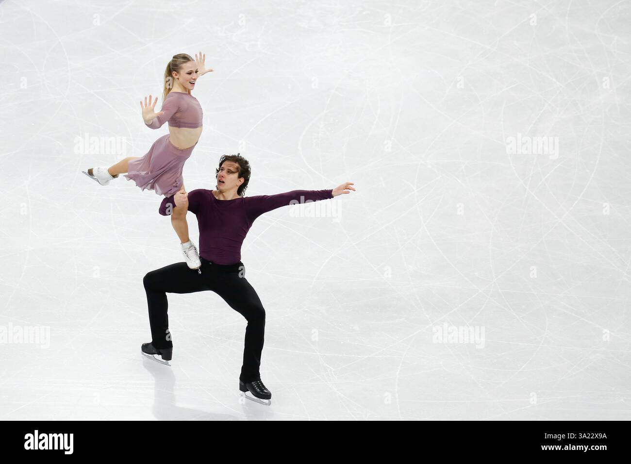 Seoul, South Korea. 22nd Feb, 2025. Emilea Zingas and Vadym Kolesnik ...