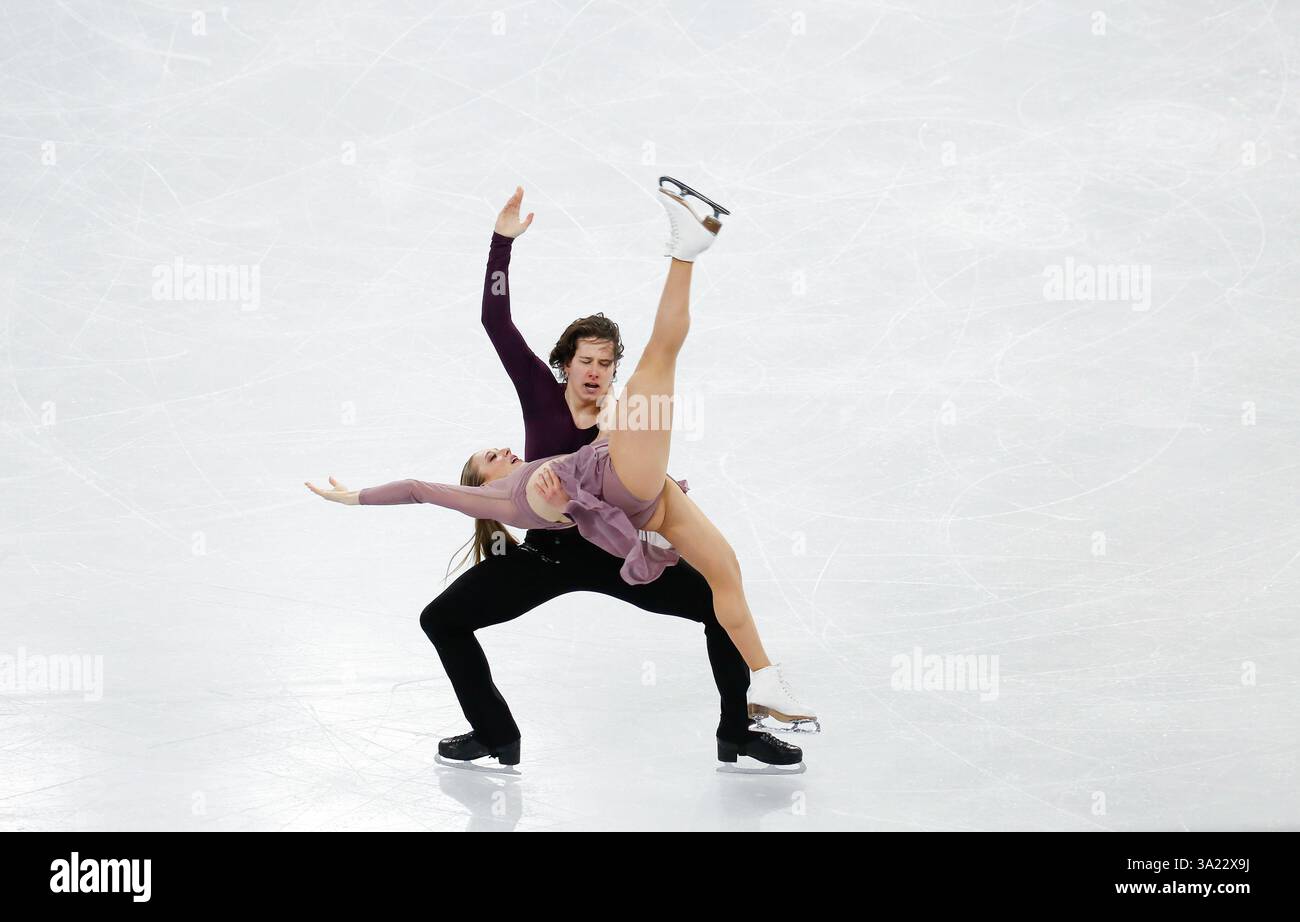 Seoul, South Korea. 22nd Feb, 2025. Emilea Zingas and Vadym Kolesnik ...