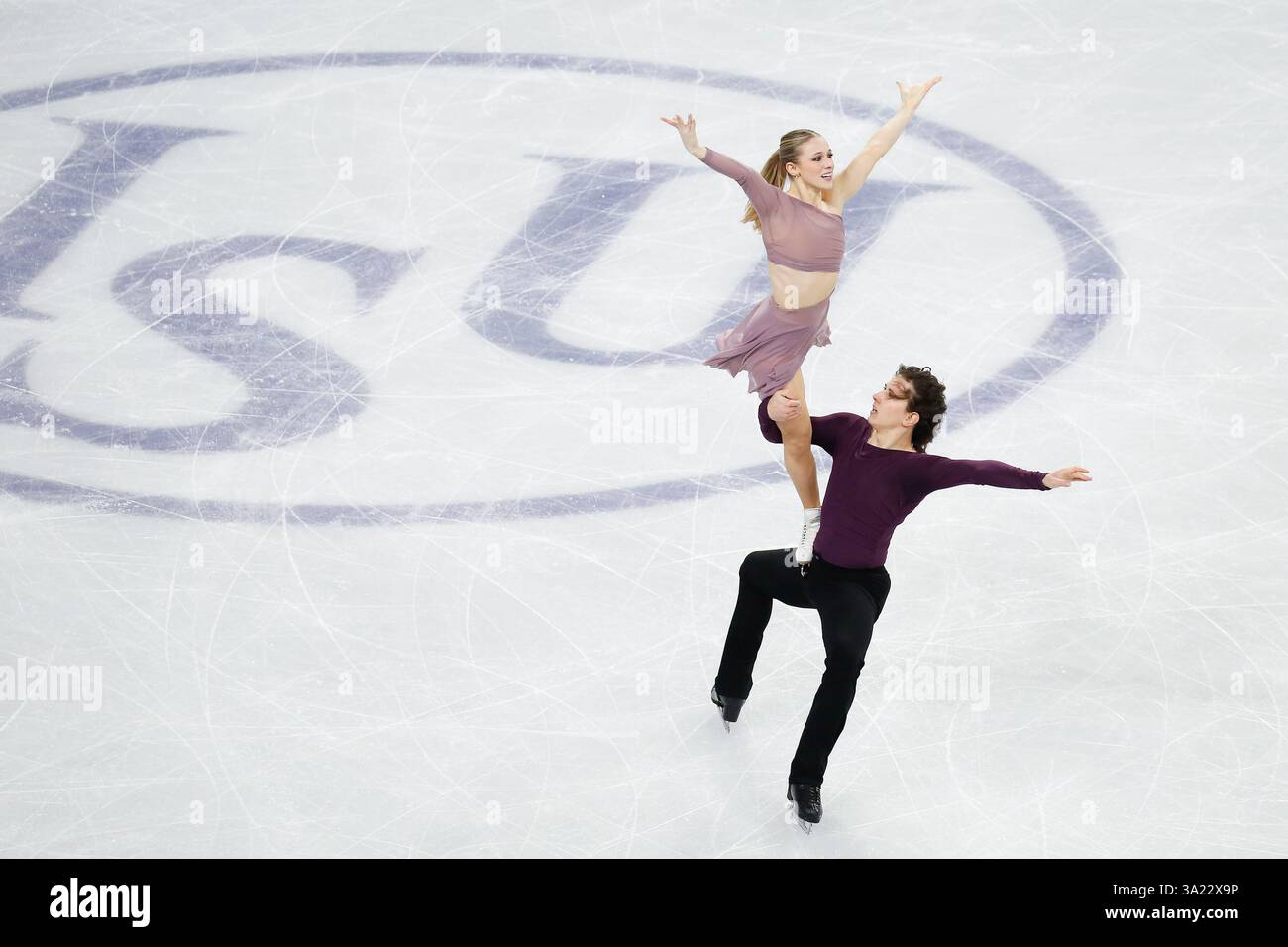 Seoul, South Korea. 22nd Feb, 2025. Emilea Zingas and Vadym Kolesnik ...