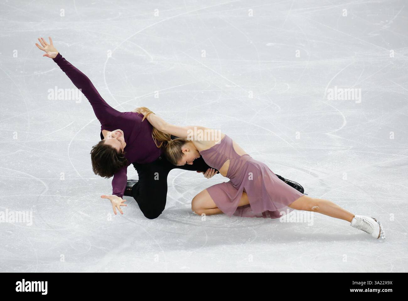 Seoul, South Korea. 22nd Feb, 2025. Emilea Zingas and Vadym Kolesnik ...