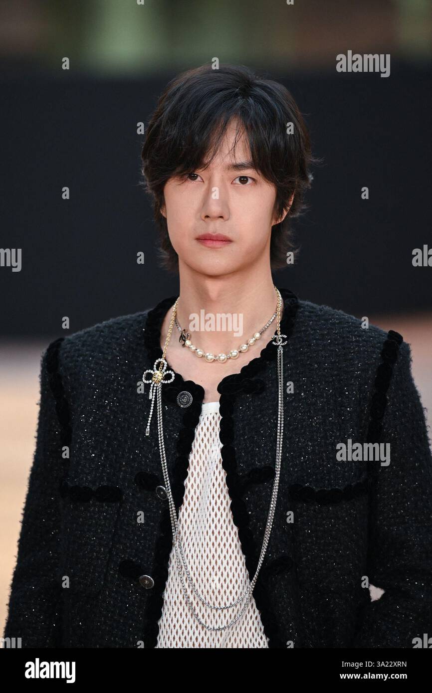 Paris, France. 11th Mar, 2025. Wang Yibo attending the Chanel Womenswear Fall/Winter 2025-2026 ...