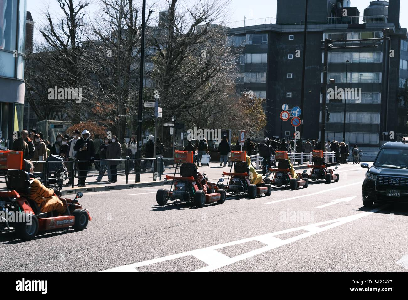 Tokyo, Japan - 23 Feb 2025: Thrilling Mario Kart Adventure in the Heart ...