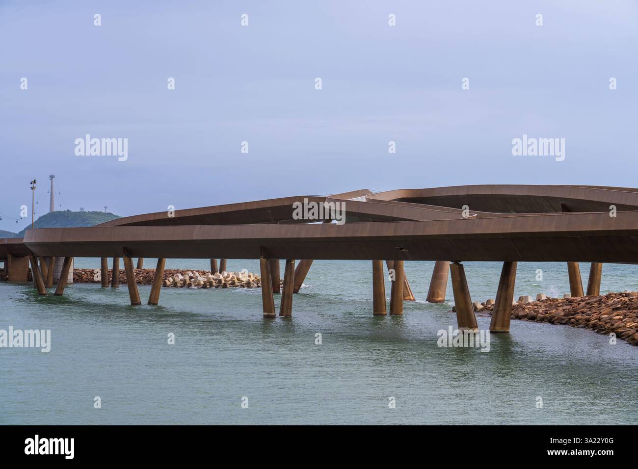 This is a view of Kiss Bridge, a famous landmark and popular tourist ...