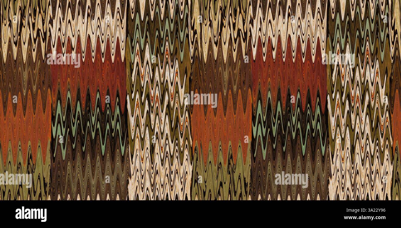 Fall colour wavy marble effect seamless border pattern background. Drip ...