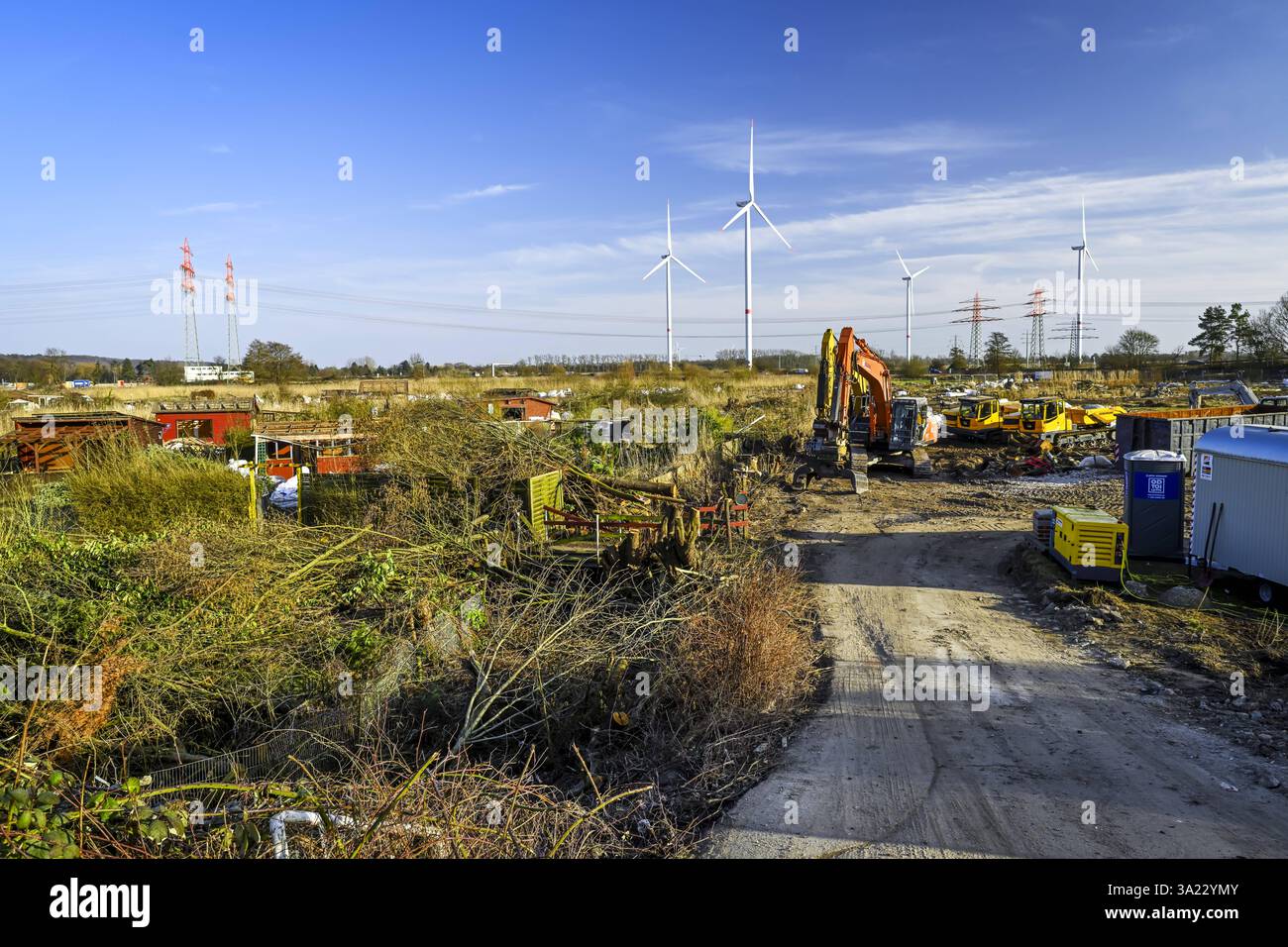 Räumung der Kleingarten-Parzellen und Abriss der Lauben am Curlacker ...