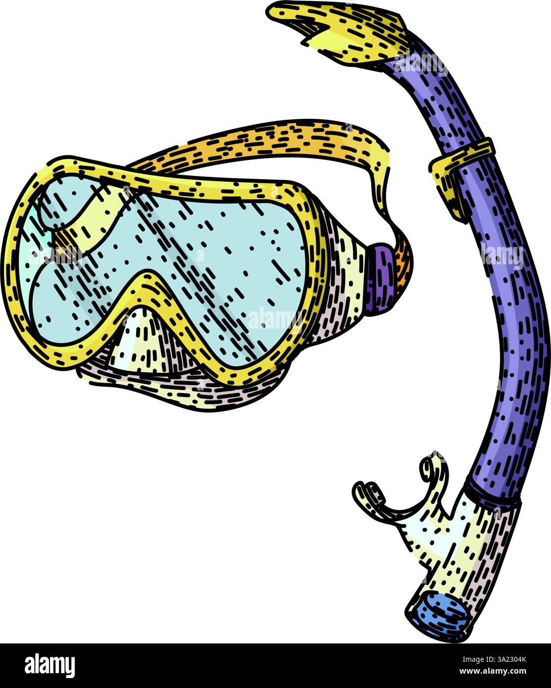 Dive mask fish coral Cut Out Stock Images & Pictures - Alamy