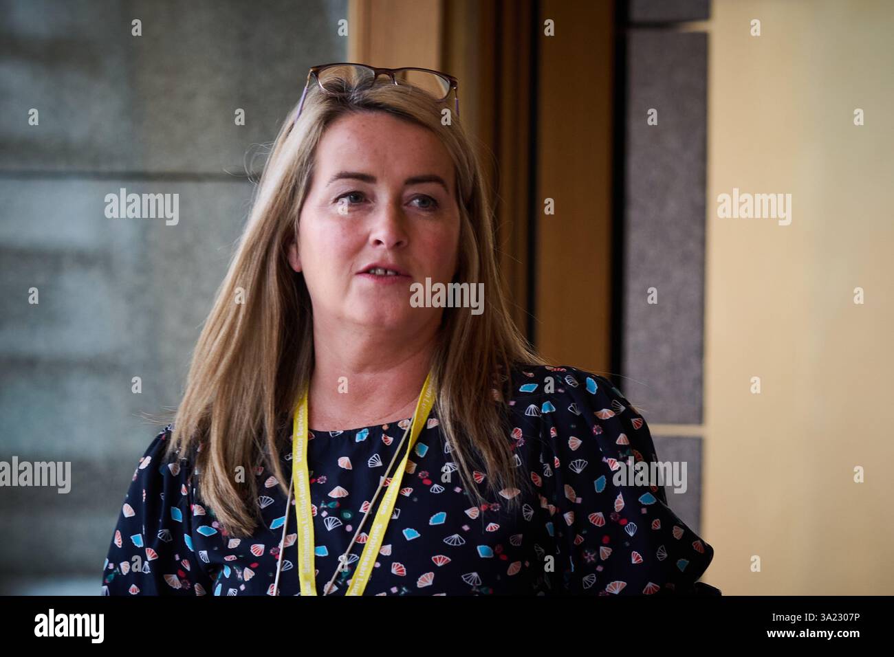 Edinburgh Scotland, UK 11 March 2025. SNP Chief Executive Carol Beattie ...